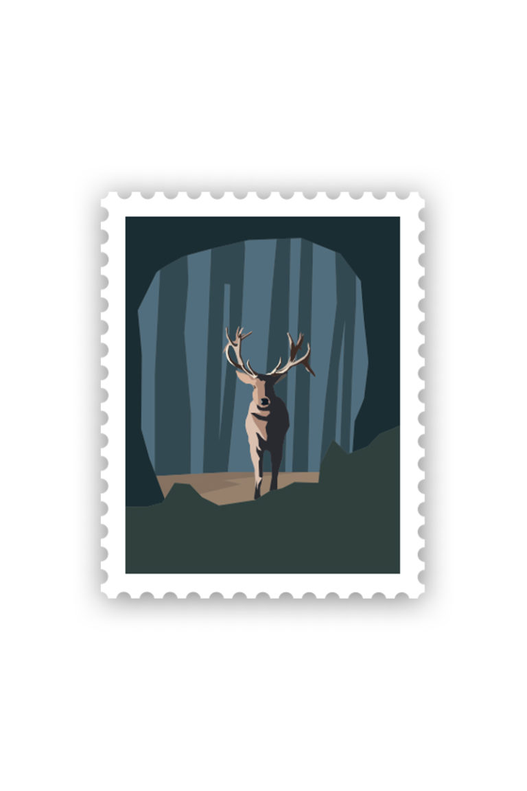 Hirsch Sticker - BERGHAMMER